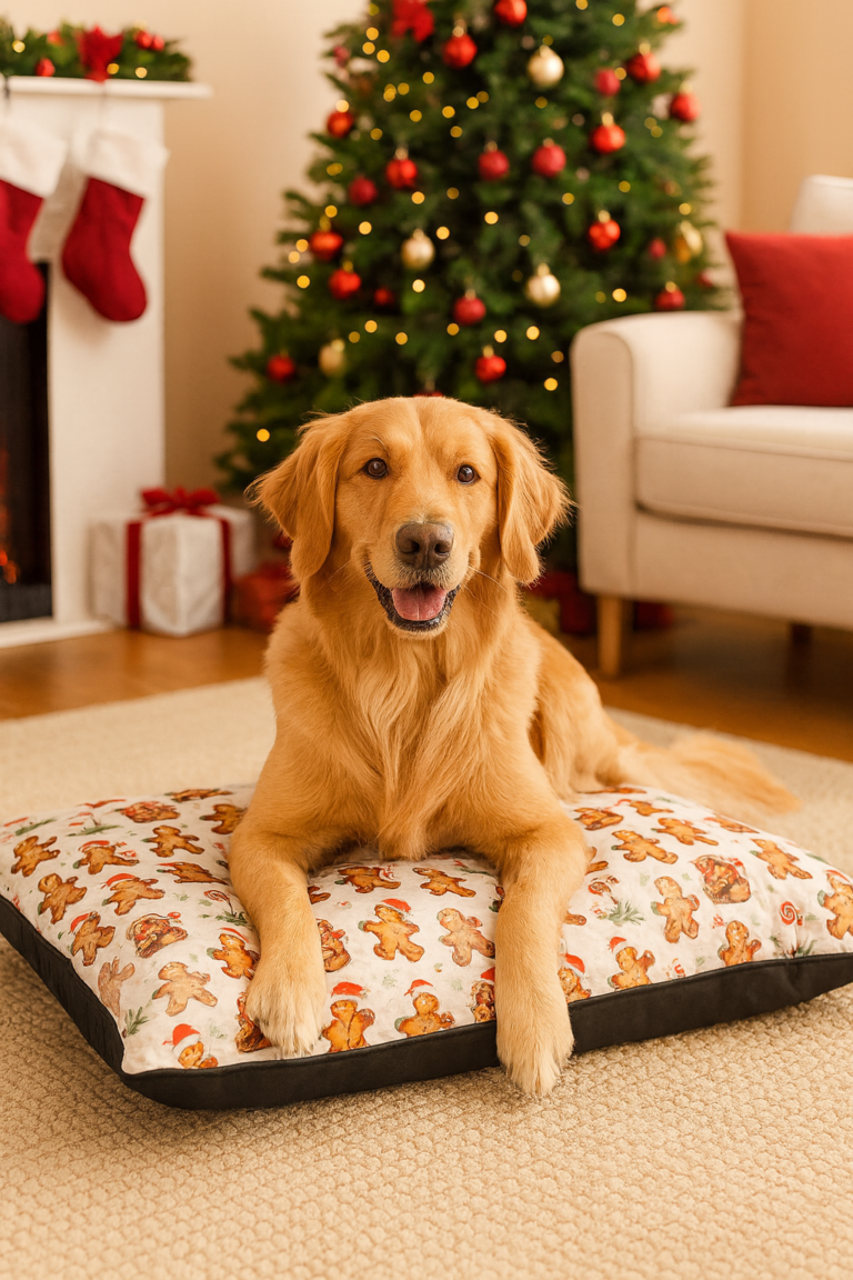 Gingerbread Dreams Pet Bed | Sophie Marie Home